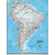 National Geographic Mapa de Sudamérica, político