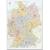 Bacher Verlag Mapa de Alemania con códigos postales