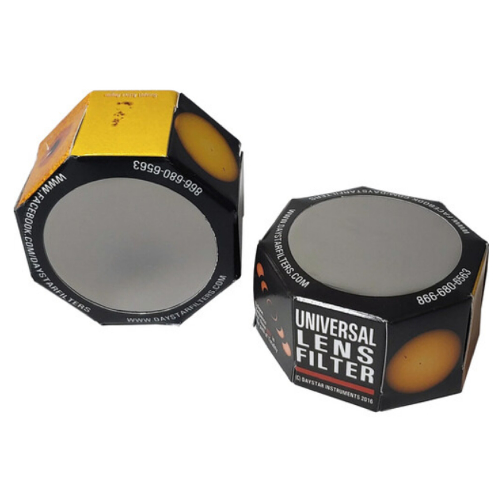 DayStar Filtros solares White-Light Universal Lens (2-Pack, 65-89 mm)